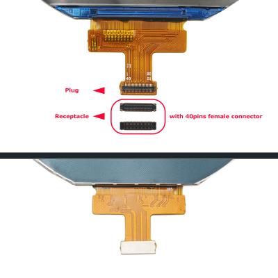 China 580nits Brightness Round TFT LCD Display Screen 3.6 Inch 544x506 Resolution for sale