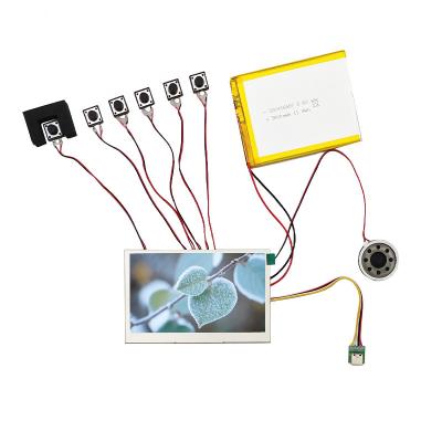 China LCD Video Palyer Brochure 800x480 4.3 Inch TFT Display 350nits Brightness for sale