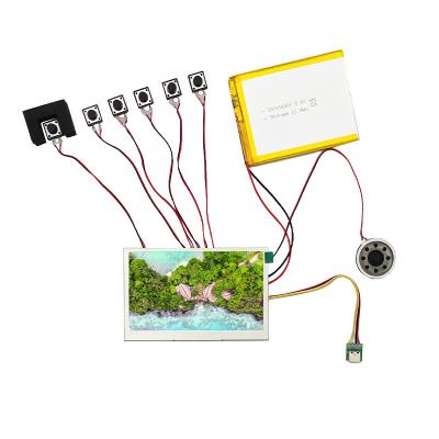 China LCD Video Palyer Brochure 800x480 4.3 Inch TFT Display 350nits Brightness for sale