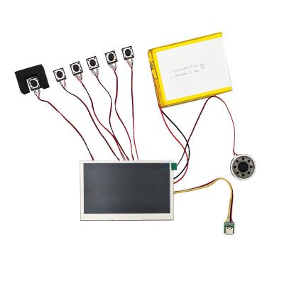 China LCD Video Palyer Brochure 800x480 4.3 Inch TFT Display 350nits Brightness for sale