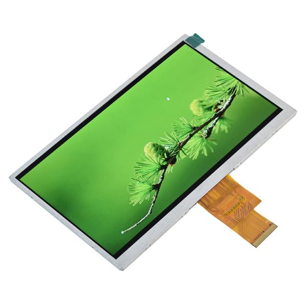 Quality 7" High Brightness Wide Temperature LCD 1024X600 IPS TFT 40 Pin LVDS LCD Display for sale