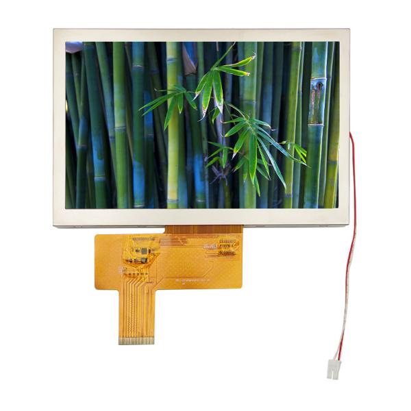 Quality Wide Temperature Industrial 7 Inch TFT Display 480nits Brightness Optional Touch Panel for sale