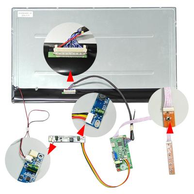 China 24 23.8 Inch 30 PIN LVDS LCD Display 500 Nits TFT LCD With Driver Board 1920*1080 for sale