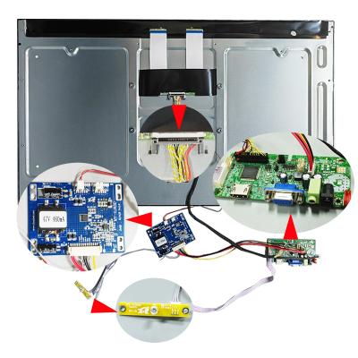 Cina 1920x1080 Risoluzione Display LCD HDMI 500nits Display LCD a pannello TFT da 32 pollici in vendita
