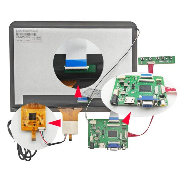 Quality 12.1" TFT Touch Screen 1280x800 High Brightness LCD Display Panel I2C Interface for sale