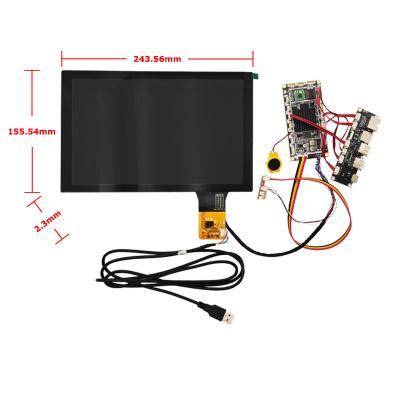 China 10.1 Inch Industrial TFT LCD Display 800x1280 IPS 300nits Wide Temperature 10 Point Touch Screen with Android Board for sale