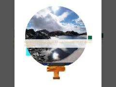 Round LCD Display Screen 3.6 Inch 544x506 TFT IPS 580nits Brightness