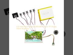 LCD Video Palyer Brochure 800x480 4.3-Inch TFT Display 350nits Brightness